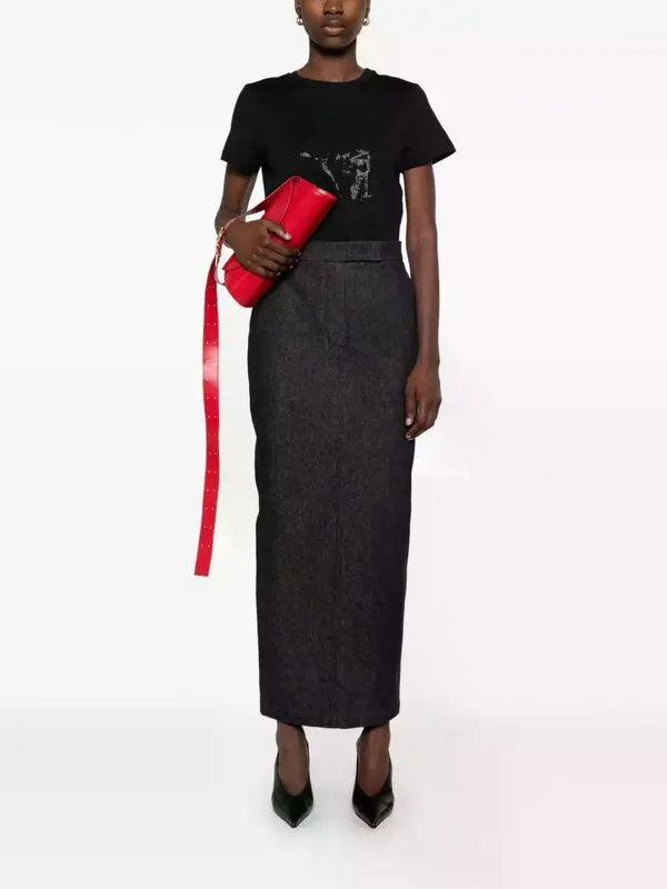 Max Mara Logo Detail T-shirt - Black