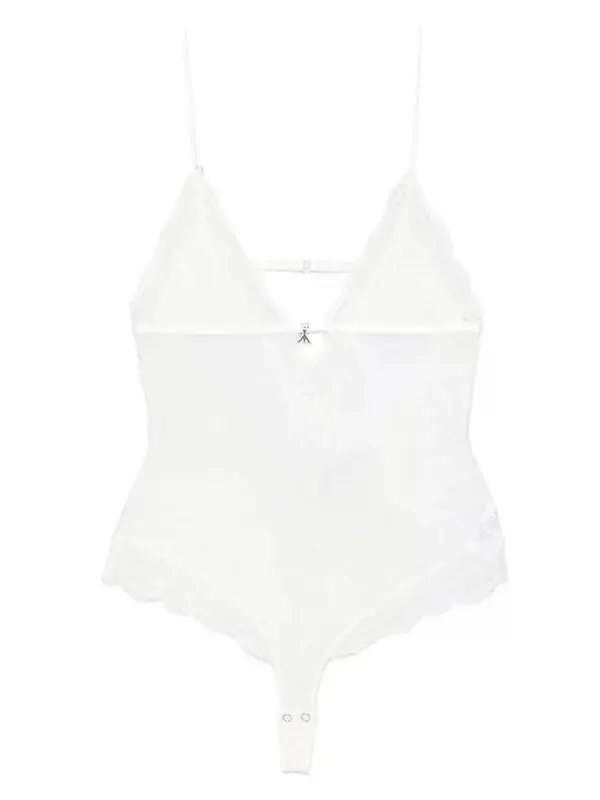 Patrizia Pepe Lace Bodysuit - White