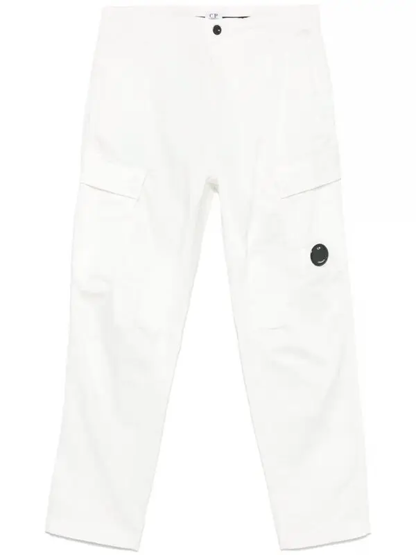 C.P. COMPANY Lens-detail Cargo Trousers - White