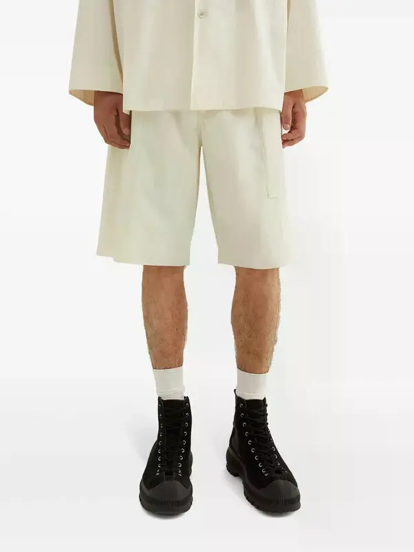 JIL SANDER Cotton Shorts - White