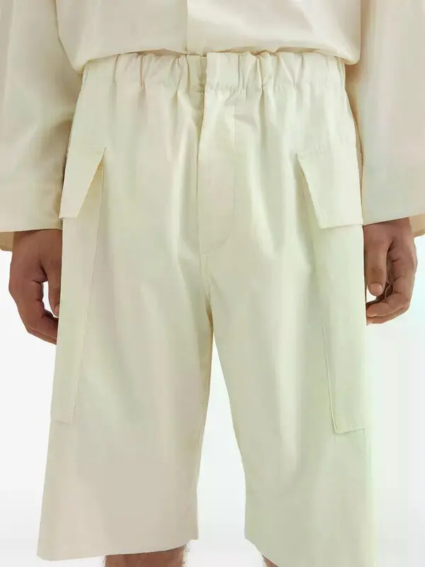 JIL SANDER Cotton Shorts - White