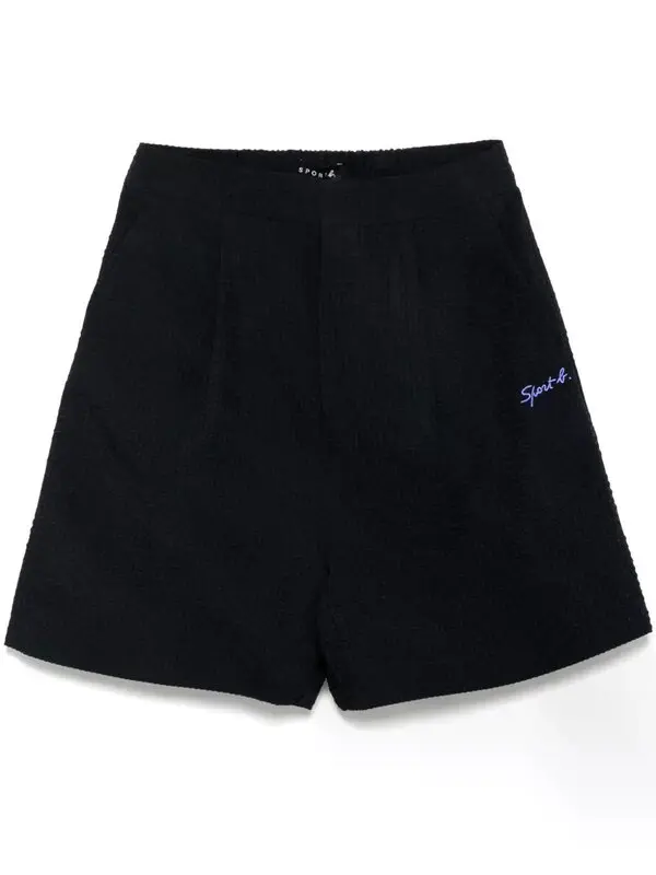 AGNES B. Seersucker Shorts