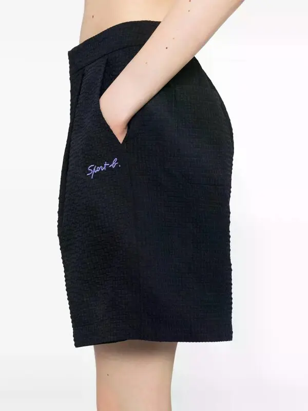 AGNES B. Seersucker Shorts
