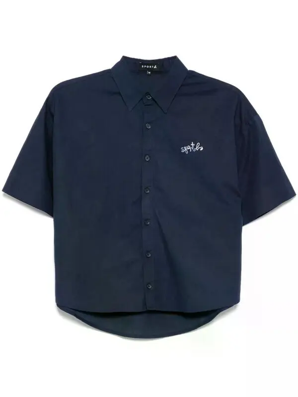 AGNES B. Logo-embroidered Shirt