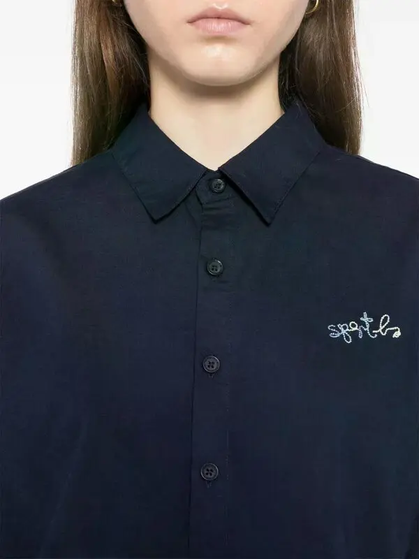 AGNES B. Logo-embroidered Shirt