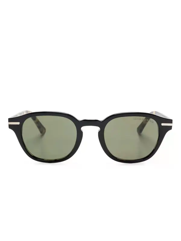 CUTLER & GROSS Round Frame Sunglasses - Black