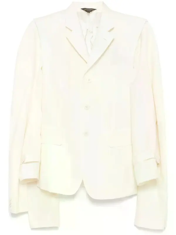 Comme Des Garçons Detachable Sleeves Waistcoat - White