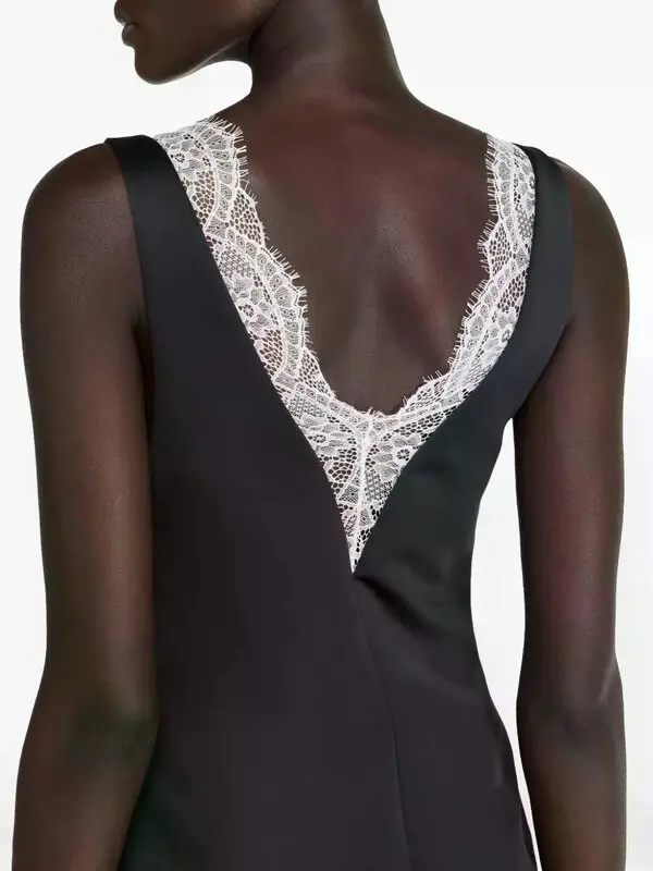 JW Anderson Draped-hem V-neck Dress