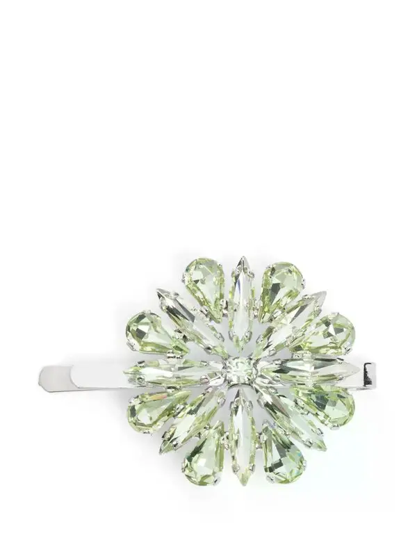 Simone Rocha Crystal Blossom Hair Clip - Green