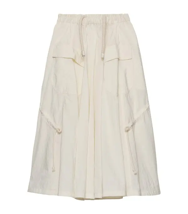 Prada Cotton-blend Midi Skirt