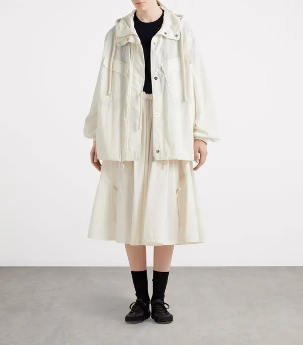 Prada Cotton-blend Midi Skirt