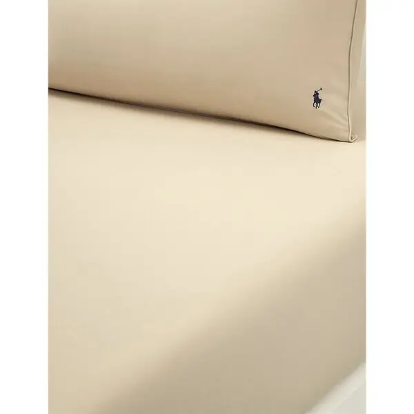 Ralph Lauren Player Cotton Fitted Sheet - Paleoak