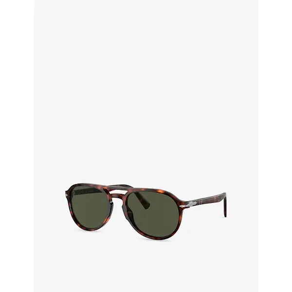 Persol Po3235s Pilot-frame Sunglasses - Brown