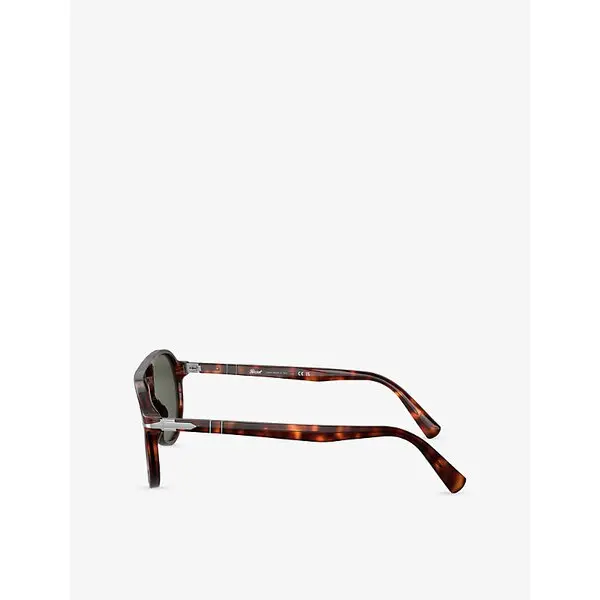 Persol Po3235s Pilot-frame Sunglasses - Brown