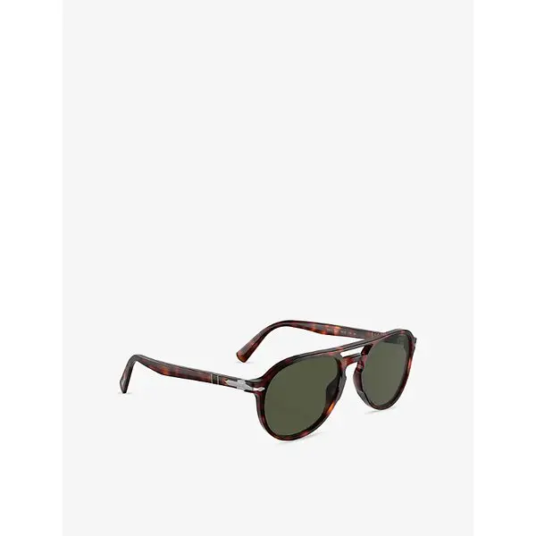 Persol Po3235s Pilot-frame Sunglasses - Brown