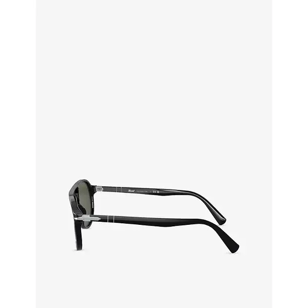 Persol Po3235s Pilot-frame Sunglasses - Black