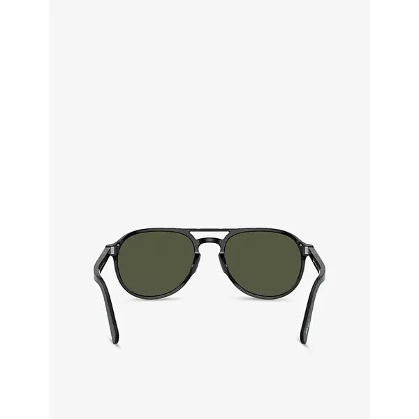 Persol Po3235s Pilot-frame Sunglasses - Black