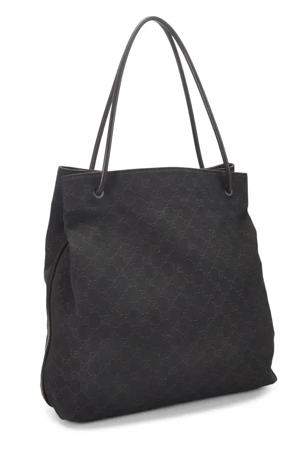 Gucci Gg Canvas Tote With Leather Panels And Gold-tone Hardware