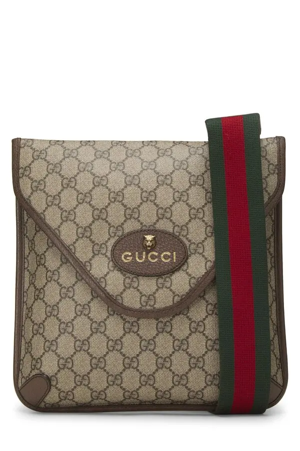 Gucci Gg Supreme Neo Vintage Messenger Bag - Brown
