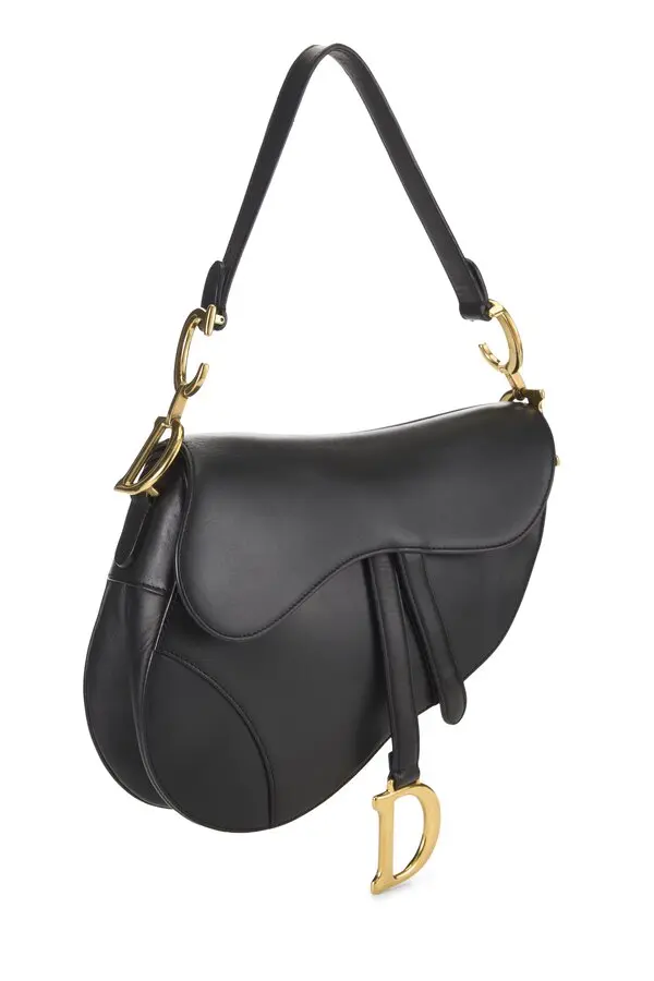 Dior Calfskin Saddle Bag Nm - Black