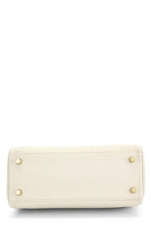 Hermès Gris Pale Togo Kelly Retourne 25