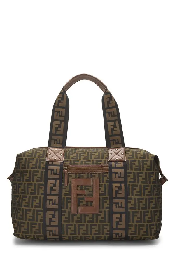 Fendi Zucca Canvas Boston - Brown