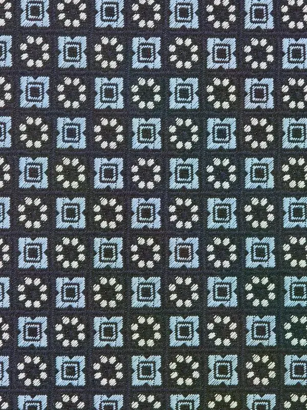 Zegna Cinque Pieghe Silk Neck Tie - Blue