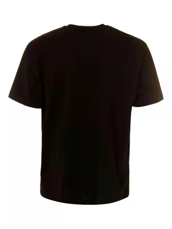 Just Cavalli Logo-embroidered T-shirt - Black
