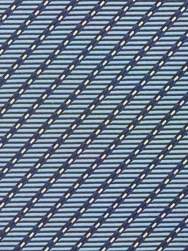 Zegna Cinque Pieghe Silk Neck Tie - Blue