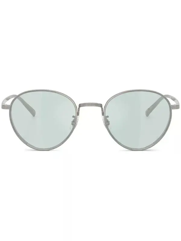 Oliver Spencer Kesner Round Frame Glasses - Silver