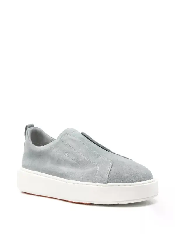 Santoni Suede Sneakers