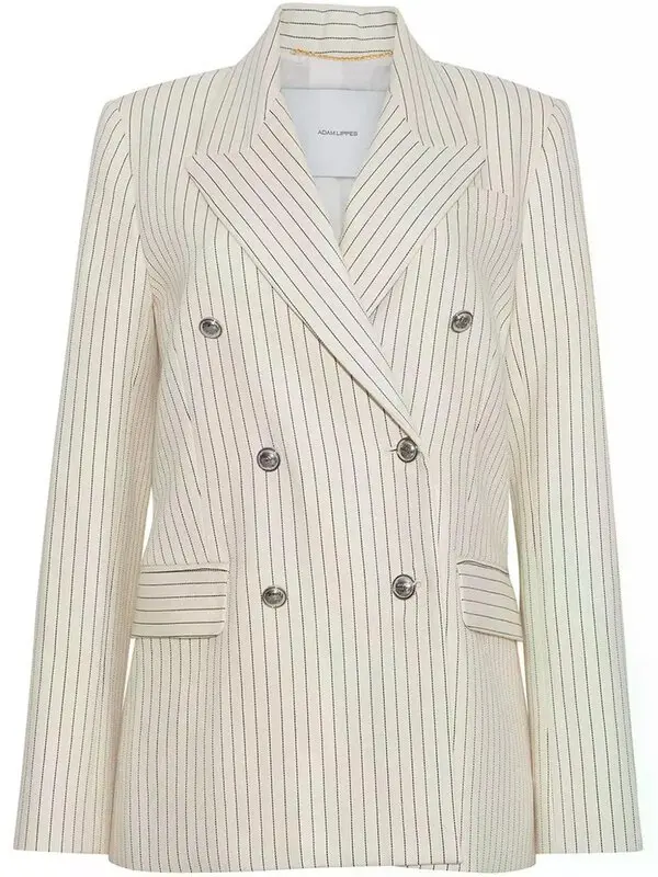 Adam Lippes Pinstriped Twill Blazer