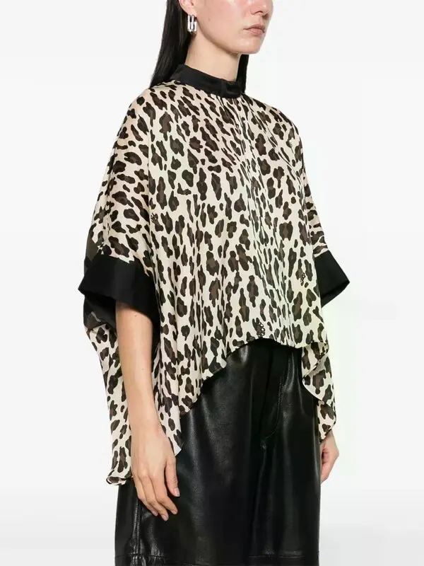 Sacai Leopard-print Blouse