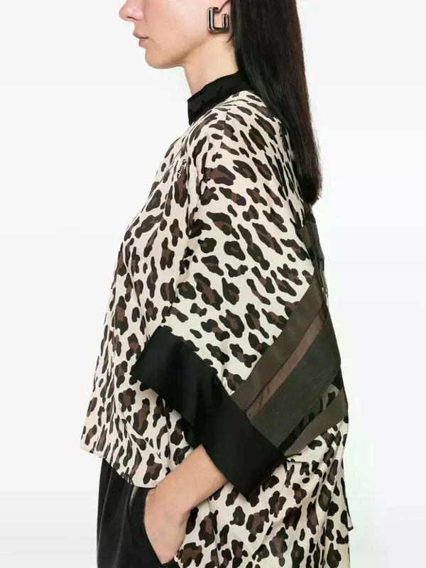 Sacai Leopard-print Blouse