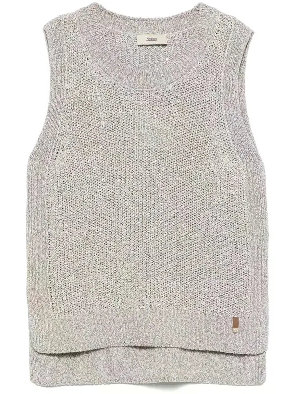 Herno Sequin-embellished Knitted Top