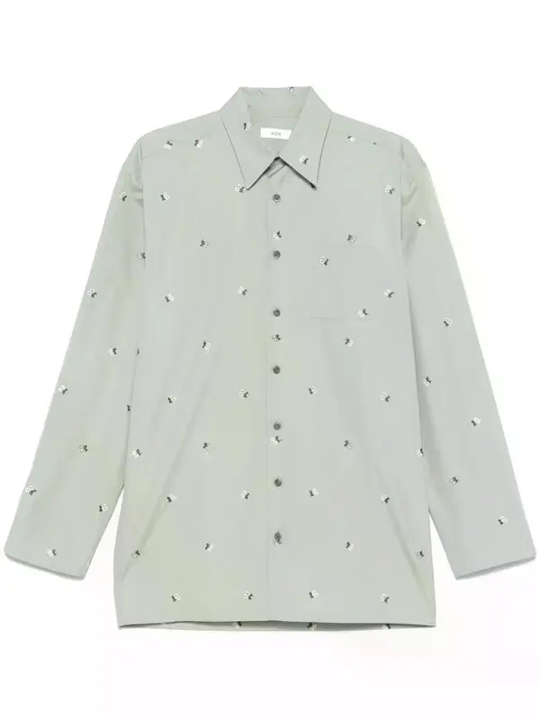 RIER Argile Flowers Poplin Shirt