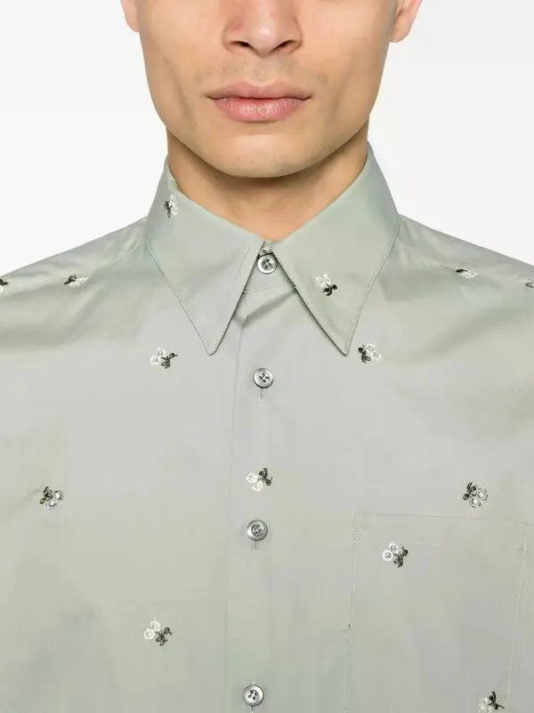 RIER Argile Flowers Poplin Shirt