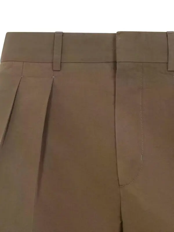 TOM FORD Poplin Tailored Shorts - Brown