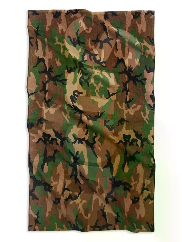 Supreme Tonal Logo Ss24 Woodland Camo Towel - Brown