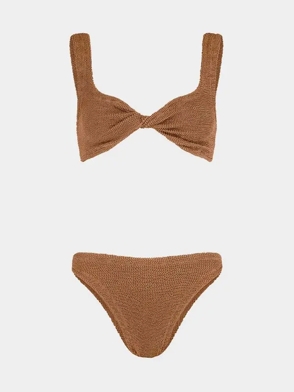 Hunza G Juno Bikini - Metallic Cocoa