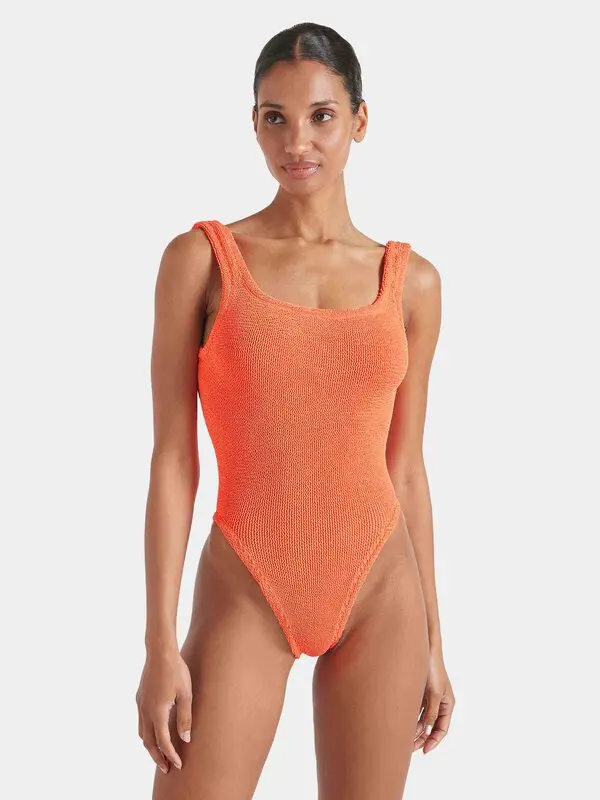 Hunza G Square Neck Swimsuit - Orange