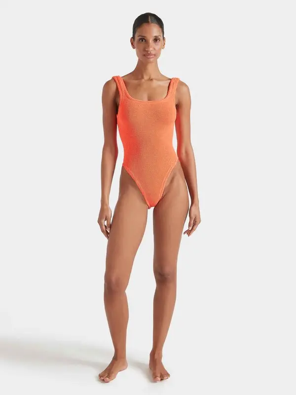 Hunza G Square Neck Swimsuit - Orange