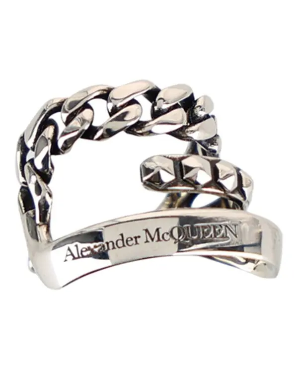 Alexander McQueen Punk Ear Cuff - Silver