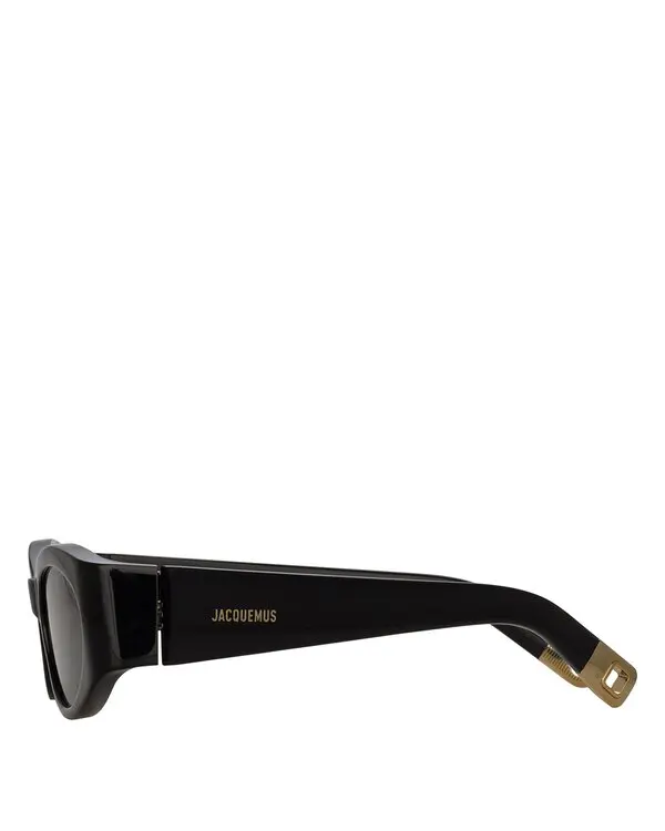 Jacquemus Ovalo Sunglasses - Black/yellow