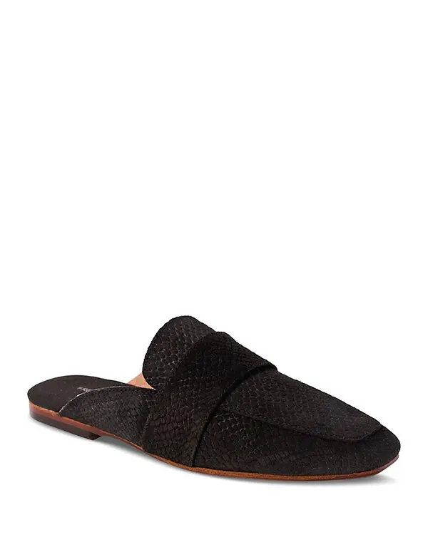 Free People At Ease Embossed Loafers - Balck