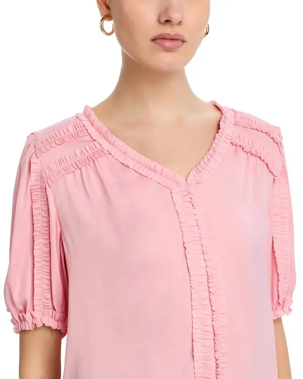 T Tahari Ruffled Blouse