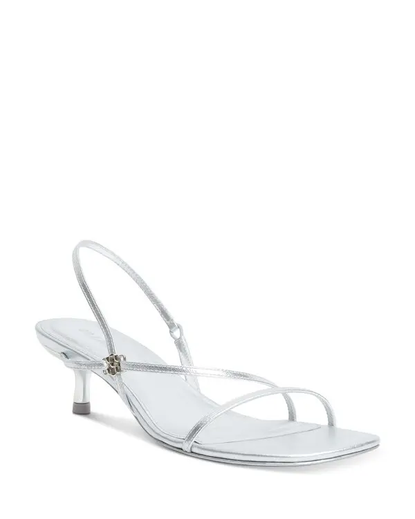 Simkhai Cedonia Logo Sandals - Silver