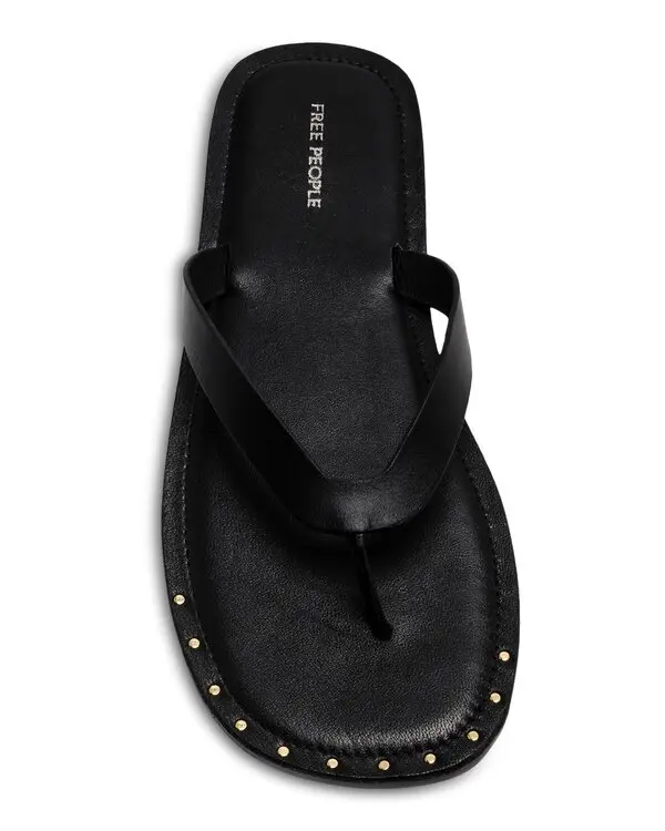 Free People Sona Thong Sandals - Black