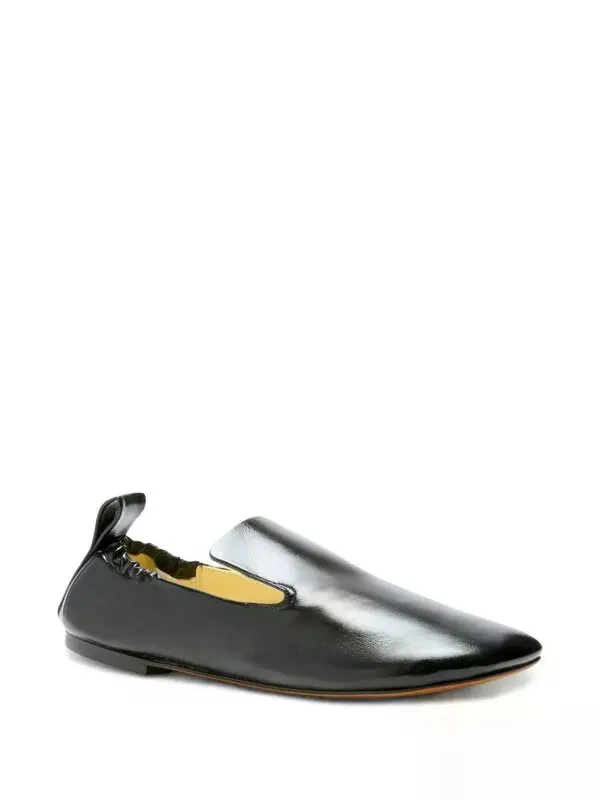 Proenza Schouler Glove Ruched Loafers - Black
