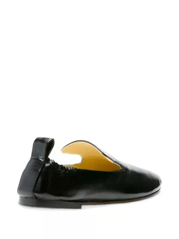 Proenza Schouler Glove Ruched Loafers - Black